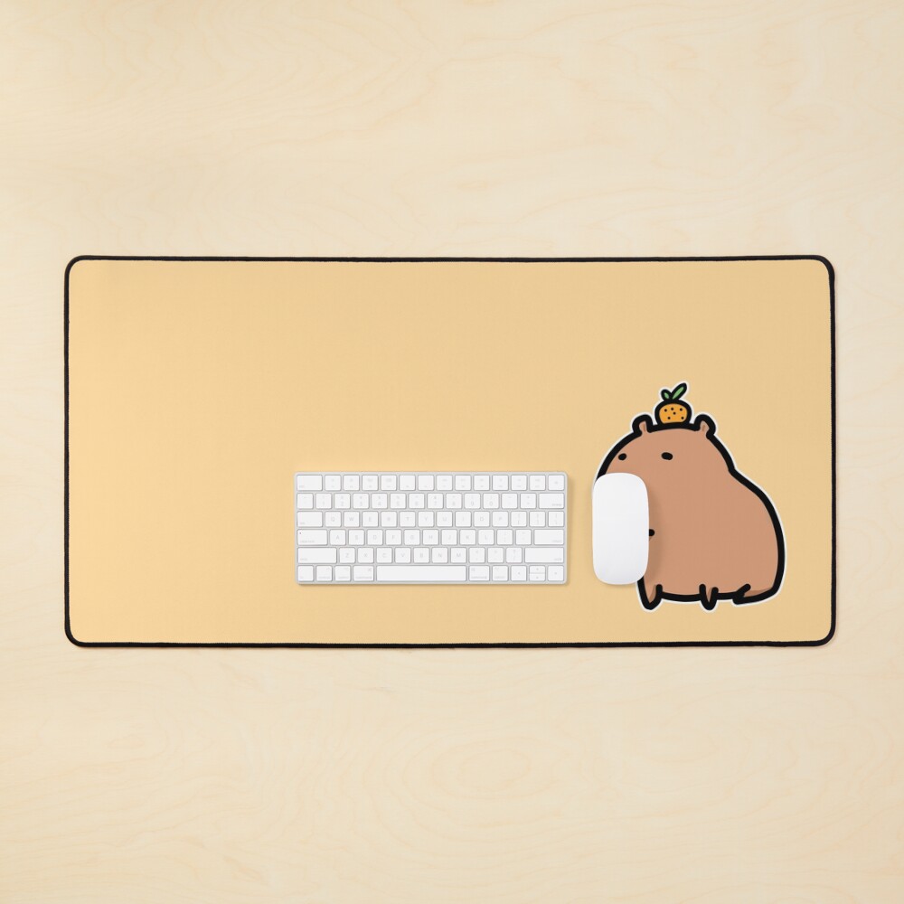 "Cute capybara, kawaii capybara, derpy capybara, relaxed capybara, gift ...