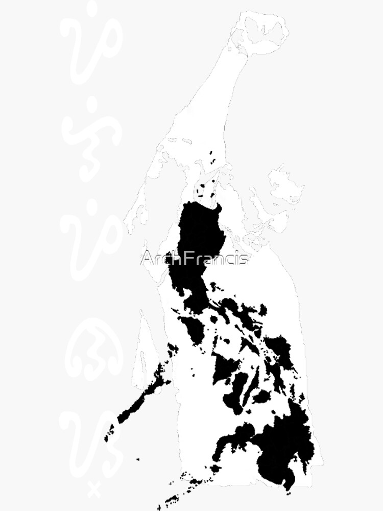 "PILIPINAS Baybayin & DUTERTE FIST" Sticker for Sale by ArchFrancis ...