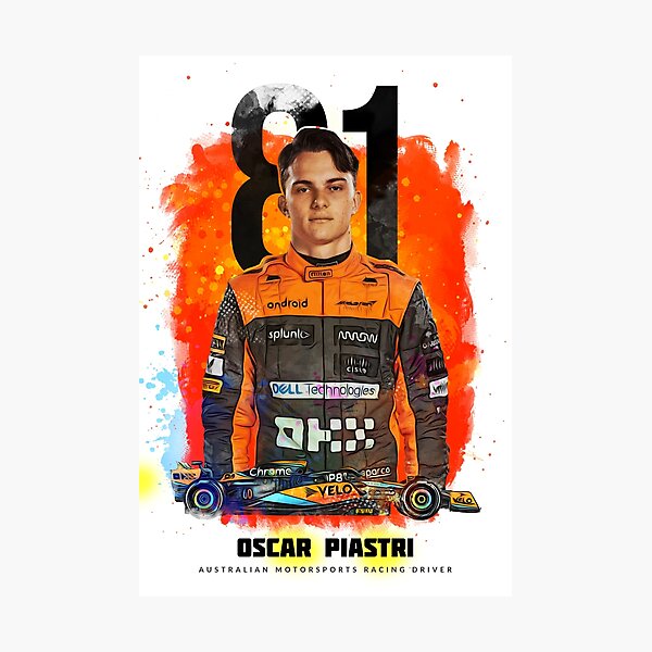 "Oscar Piastri" Photographic Print for Sale by HelloF1Fans | Redbubble