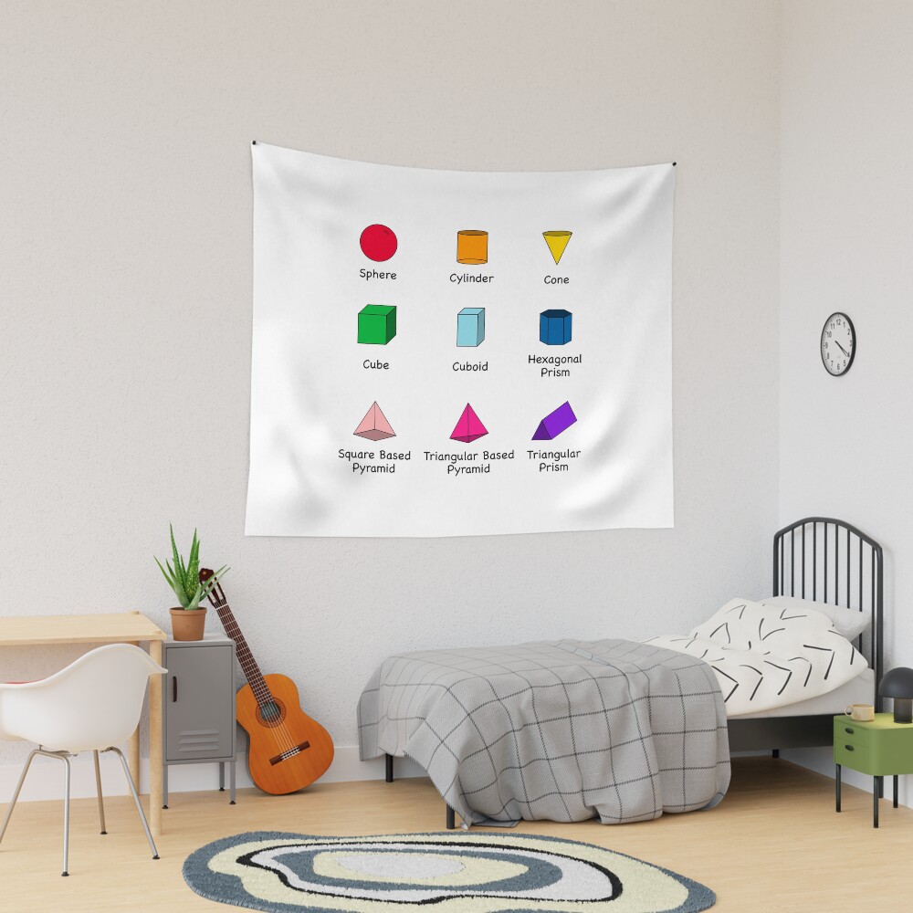 "Kids Educational - 3D Shapes" Poster for Sale by GrahamBaitson | Redbubble