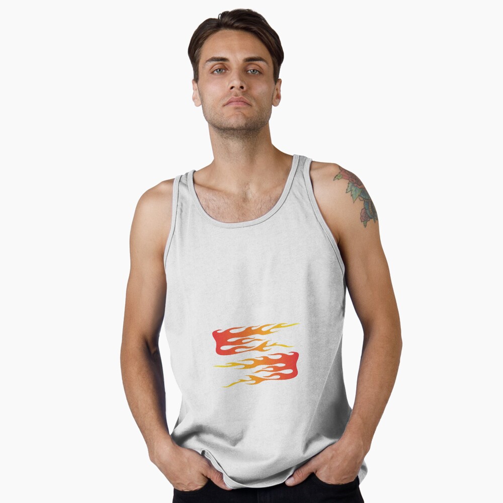 "Red Hot Rod Flames" Sticker for Sale by Sameartwarc | Redbubble