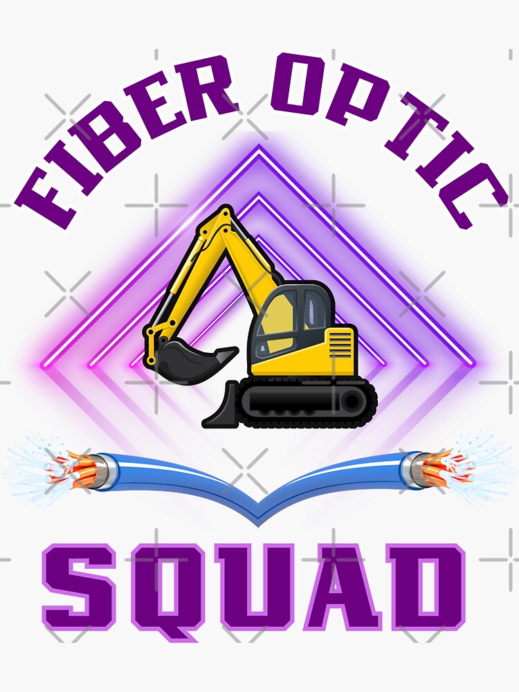 "Fiber Optic Squad" Sticker for Sale by Fab Art DESIGN LAB | Redbubble