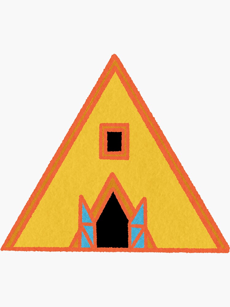 "Midsommar Triangle House" Sticker for Sale by ckennedydesign | Redbubble
