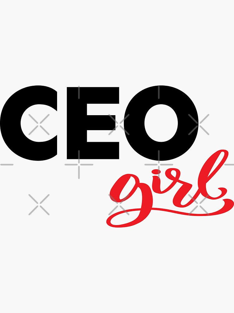"CEO Girl Startup Girl" Sticker by ProjectX23 | Redbubble