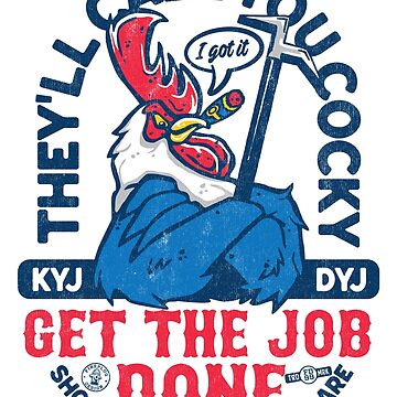 "They'll call you Cocky" Sticker for Sale by PistolPete315 | Redbubble