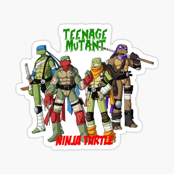 "Teenage Mutant Sticker Ninja Turtles Shirt" Sticker for Sale by ...