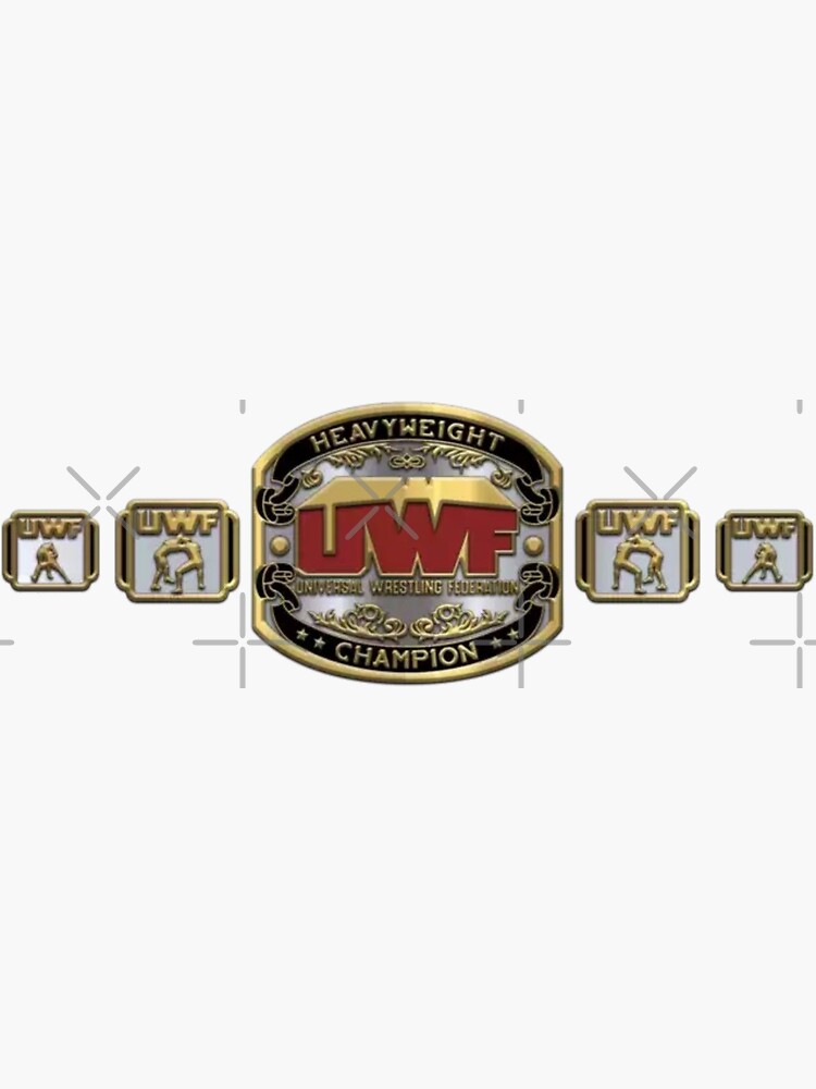 "UWF Wrestling Championship Belt" Sticker for Sale by Saint-Designs77 ...