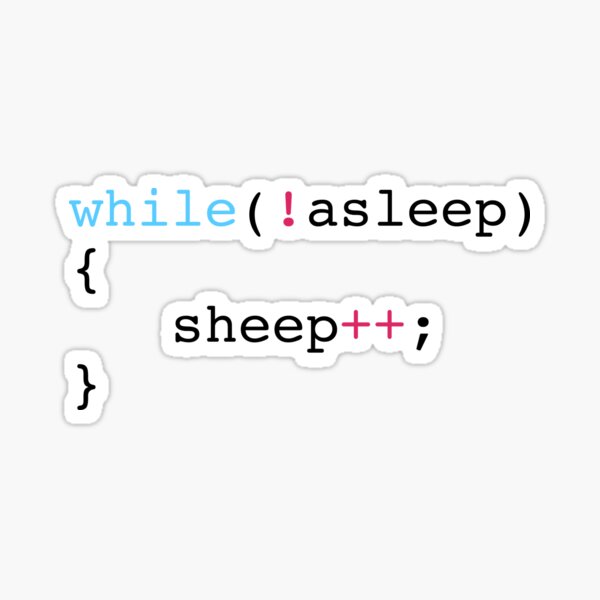 "Sleep in programming style STICKERS" Sticker for Sale by KeepOnCoding | Redbubble