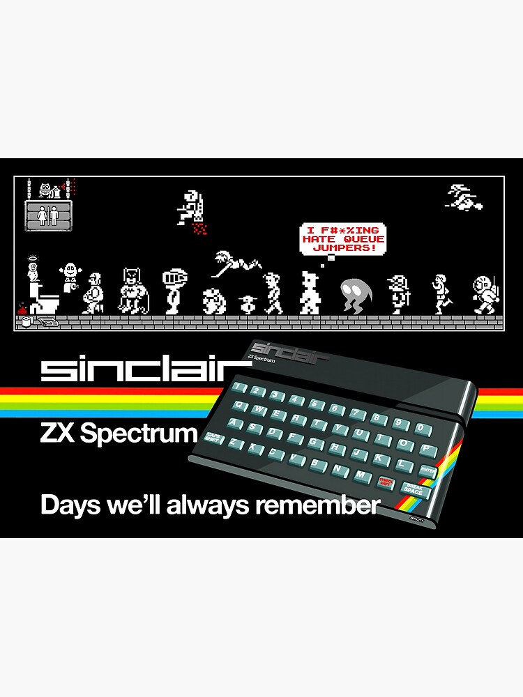"ZX SPECTRUM QUEUE JUMPERS" Poster for Sale by POOTERMAN | Redbubble
