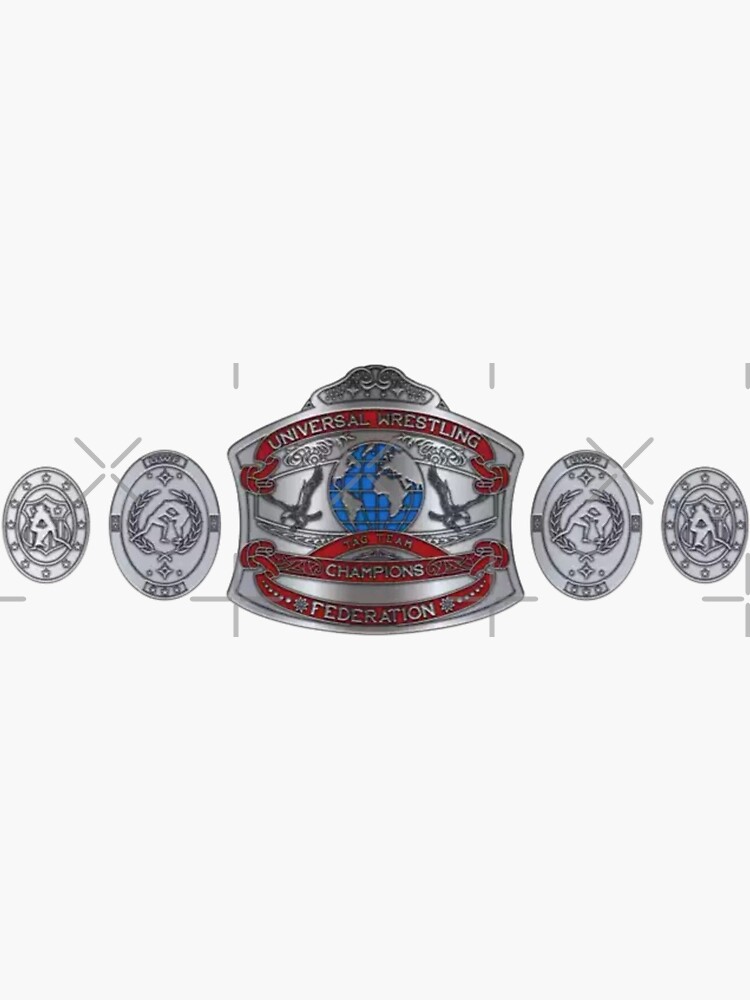 "UWF Tag Team Wrestling Championship Belt" Sticker for Sale by Saint-Designs77 | Redbubble