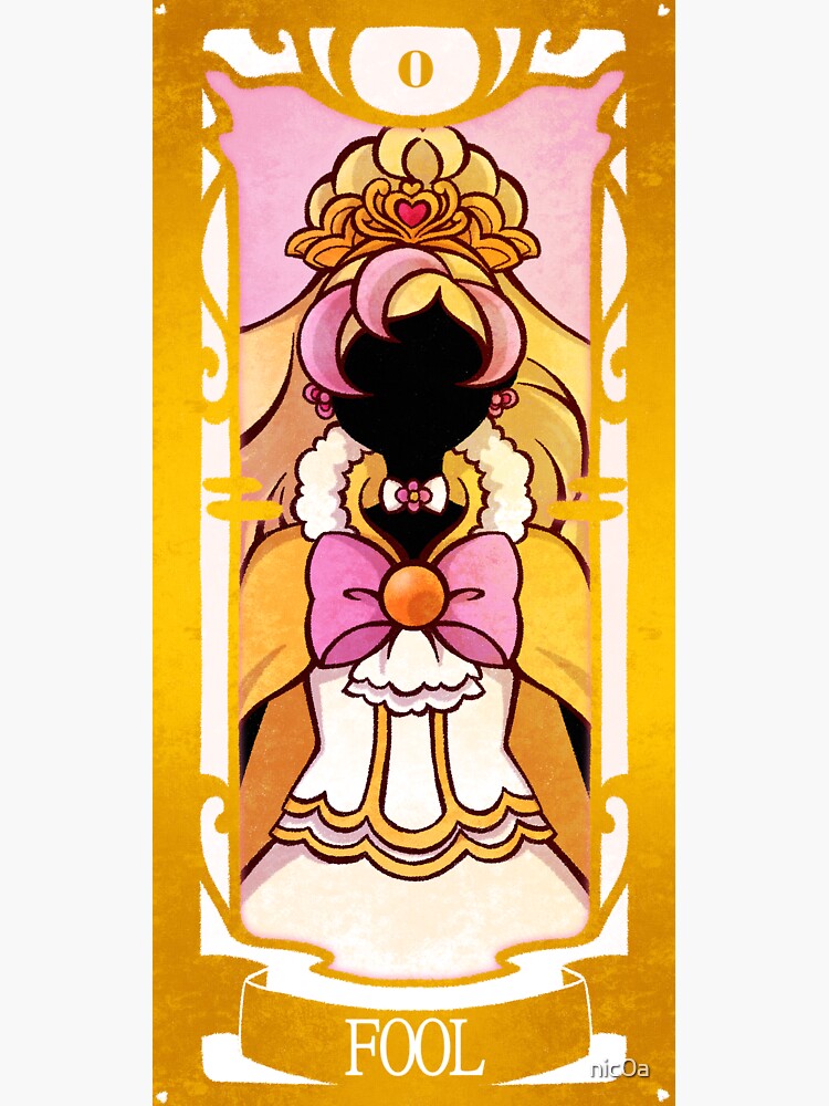 "Magical girl tarot O - THE FOOL" Sticker for Sale by nic0a | Redbubble