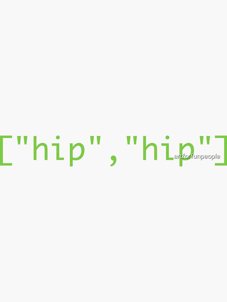 Hip Hip Array Hip Hip Hooray Funny Programmer Joke Code Pun