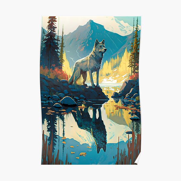 "The Lone Wolf" Poster for Sale by Radstream | Redbubble