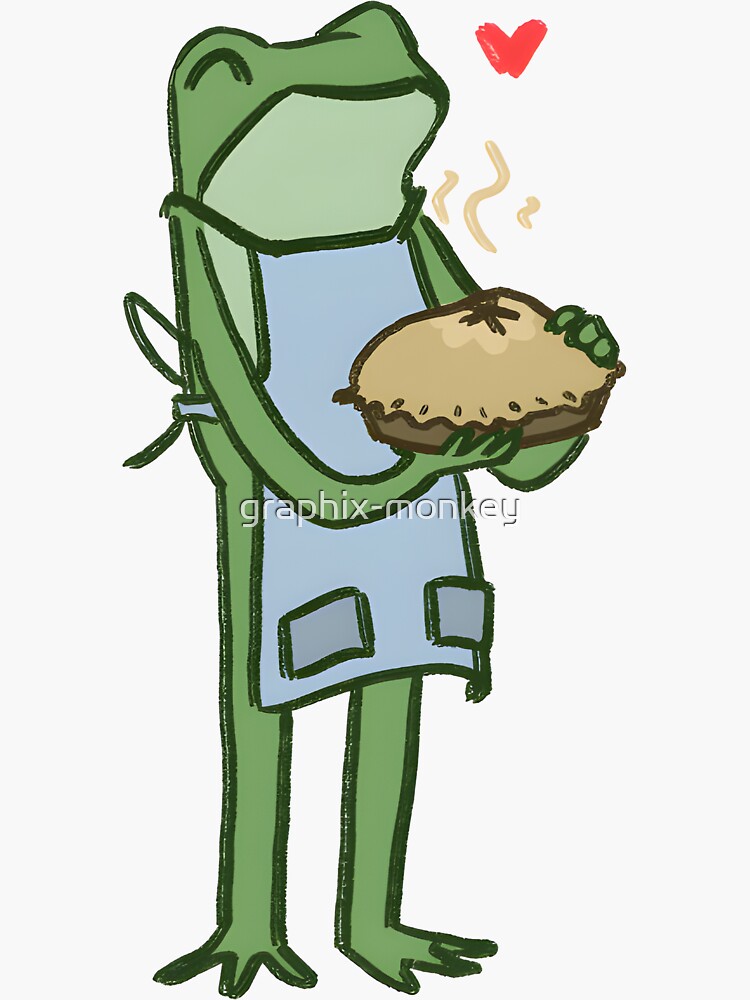 "Frog Pie" Sticker for Sale by graphix-monkey | Redbubble