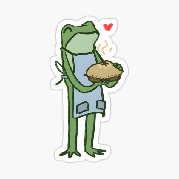 "Frog Pie" Sticker for Sale by graphix-monkey | Redbubble