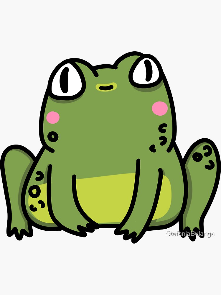 "Derpy Froggy " Sticker for Sale by StefaniaBulanga | Redbubble