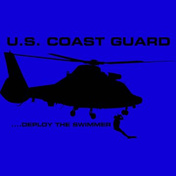 "Coast Gaurd SAR Deploy The Swimmer" Sticker for Sale by Justin Clanton ...