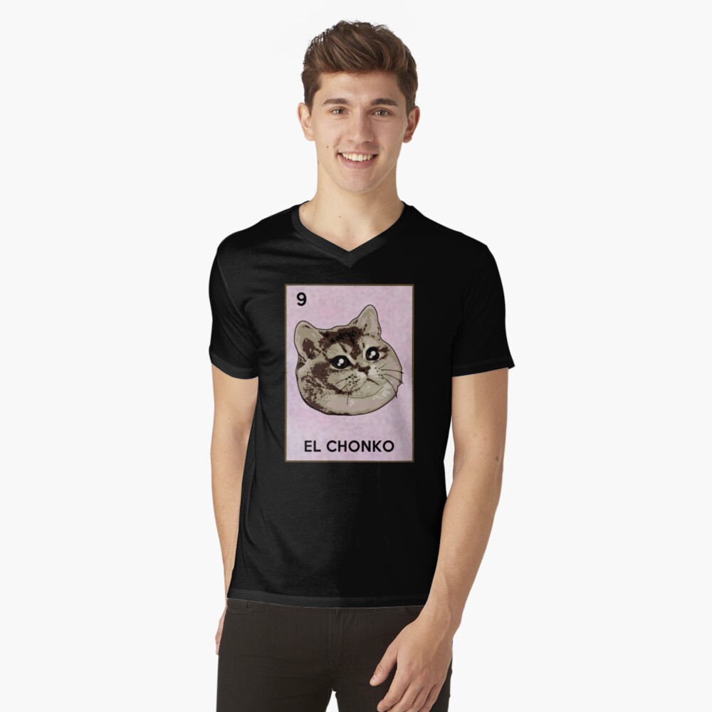 "Chonk Cat Meme Loteria" Sticker for Sale by electrovista | Redbubble