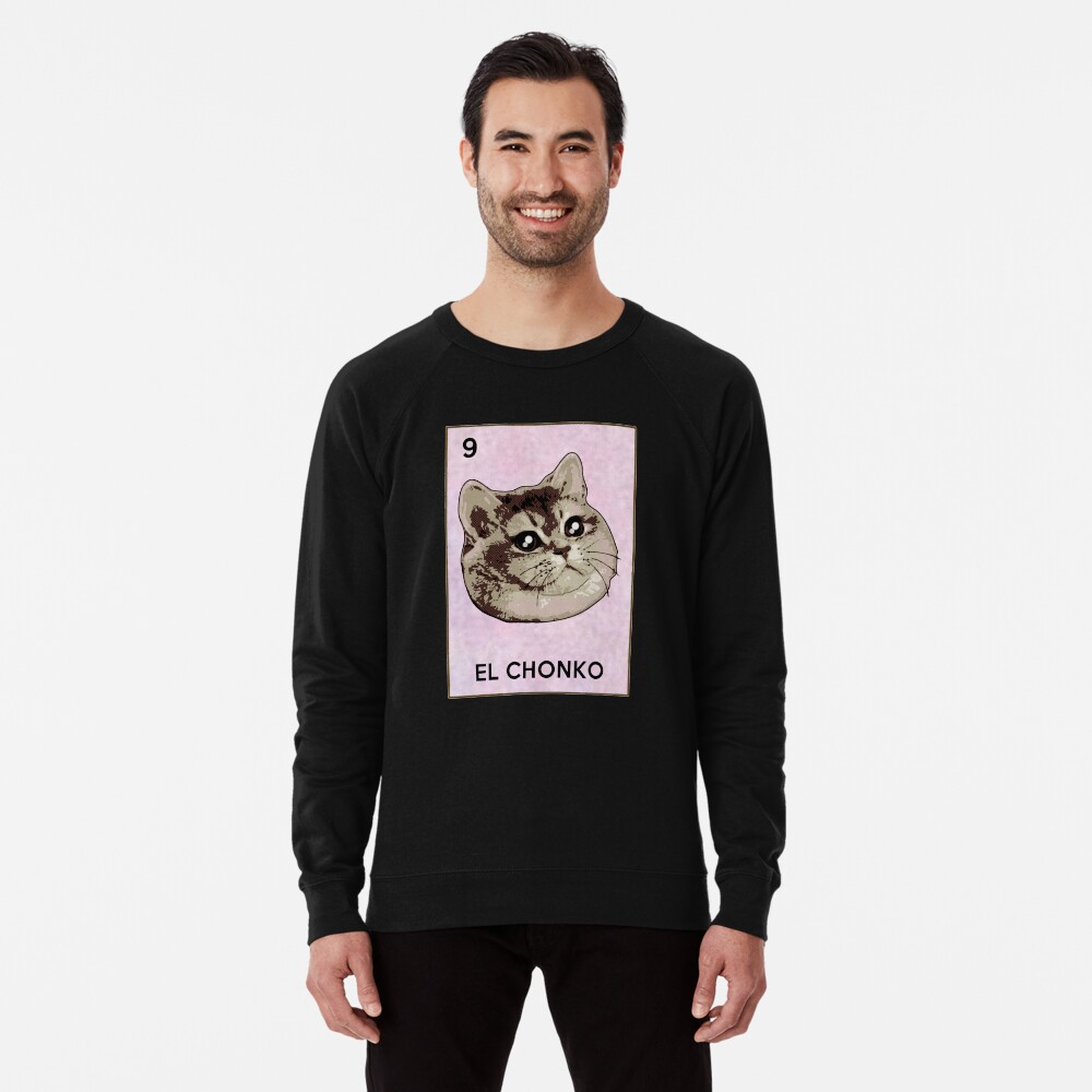 "Chonk Cat Meme Loteria" Sticker for Sale by electrovista | Redbubble