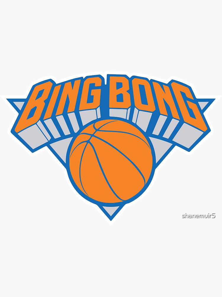 "Bing Bong - Knicks Logo" Sticker for Sale by shanemuir5 | Redbubble