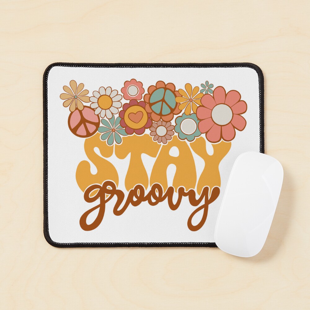 "Stay Groovy - Retro 70s hippie design" Sticker for Sale by ...