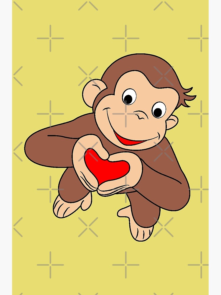 Curious George Is All Heart Premium Matte Vertical Poster sold by Eddie ...