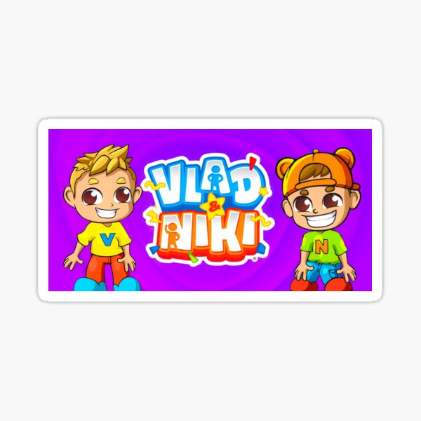 "Cartoon Chibi Vlad&Niki V Boy And N boy Cute" Sticker for Sale by ...