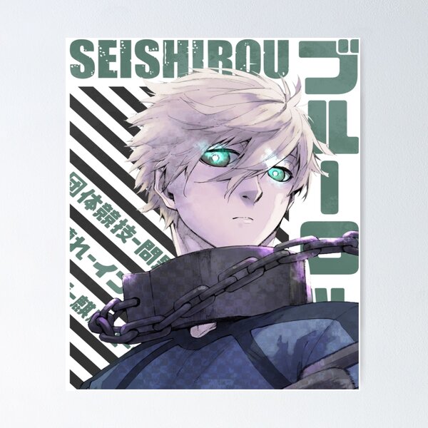 "blue lock - seishirou nagi" Poster for Sale by benedictleach | Redbubble