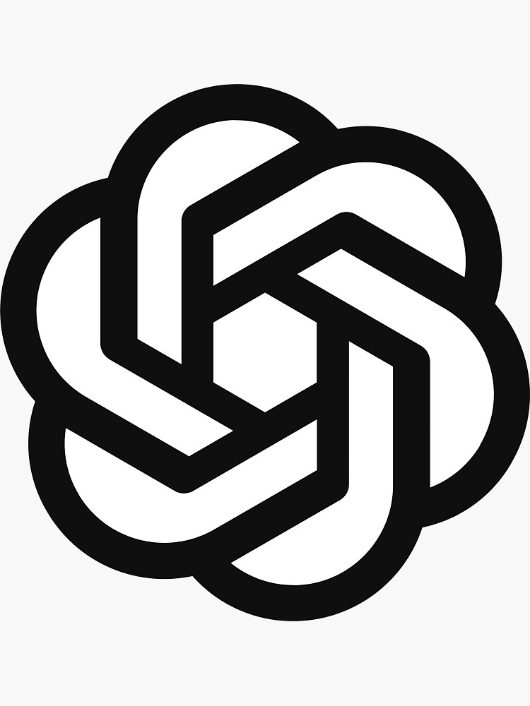 "Chat GPT" Sticker for Sale by theidiotlink | Redbubble