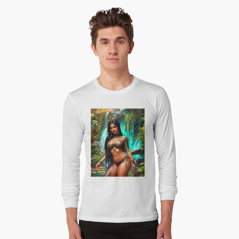 "Aztec maiden in pond" Sticker for Sale by magikman65 | Redbubble