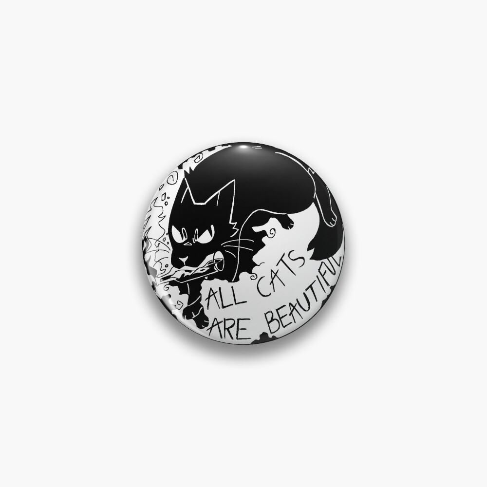 "ACAB Anarchist Cat" Pin for Sale by WinterBirdi | Redbubble