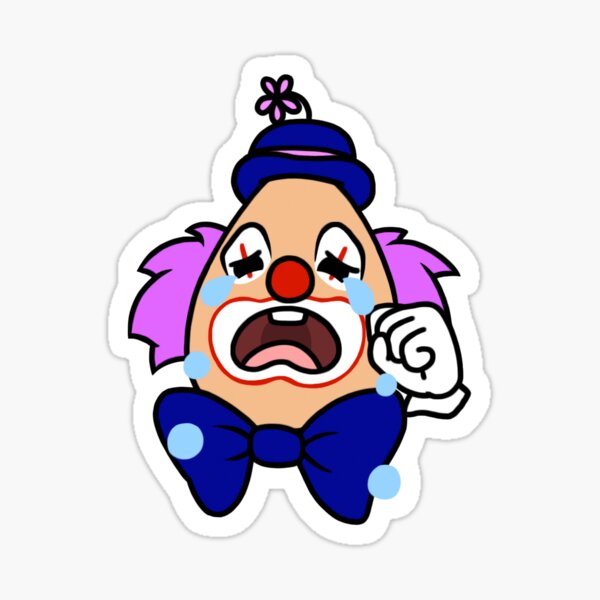 Crying Clown Emoji Stickers for Sale | Redbubble