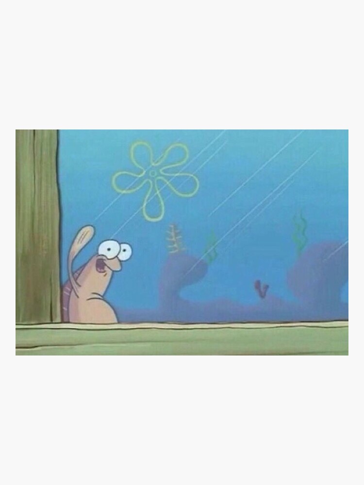 "Waving Spongebob Meme" Sticker for Sale by bartzlaura | Redbubble