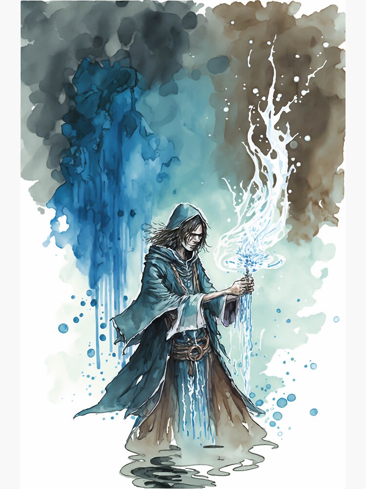 "Water Mage 001" Sticker for Sale by agu-photos | Redbubble
