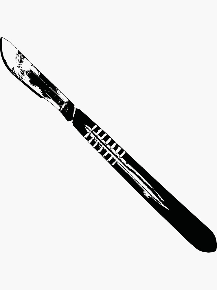 "Scalpel" Sticker for Sale by Flower-Thoughts | Redbubble