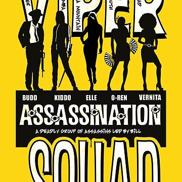 "Kill Bill - The Deadly Viper Assassination Squad" Sticker for Sale by ...