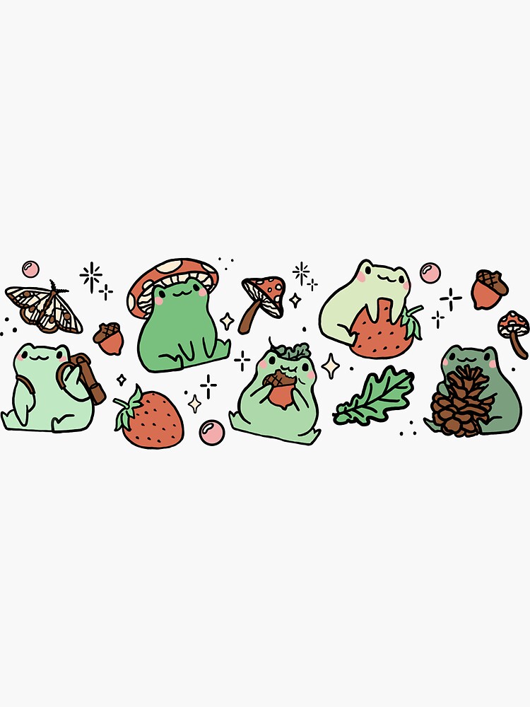 "Adventure Frogs" Sticker for Sale by E. M Finnigan | Redbubble