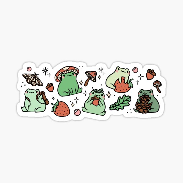 "Adventure Frogs" Sticker for Sale by E. M Finnigan | Redbubble