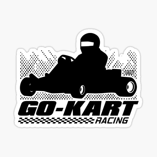 "Go-Kart Racing Icon" Sticker for Sale by offroadstyles | Redbubble