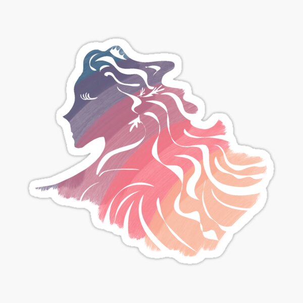 "Rainbow Lady sunshine" Sticker for Sale by thewishdesigns | Redbubble