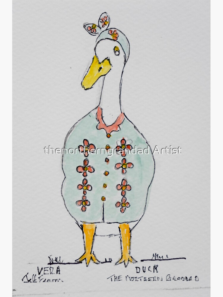 "Vera Duck" Sticker for Sale by Jeff-Fearon | Redbubble