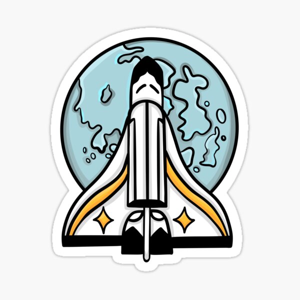 "Ellie's Space Shuttle Pin - The Last of Us Part 2" Sticker for Sale by ...