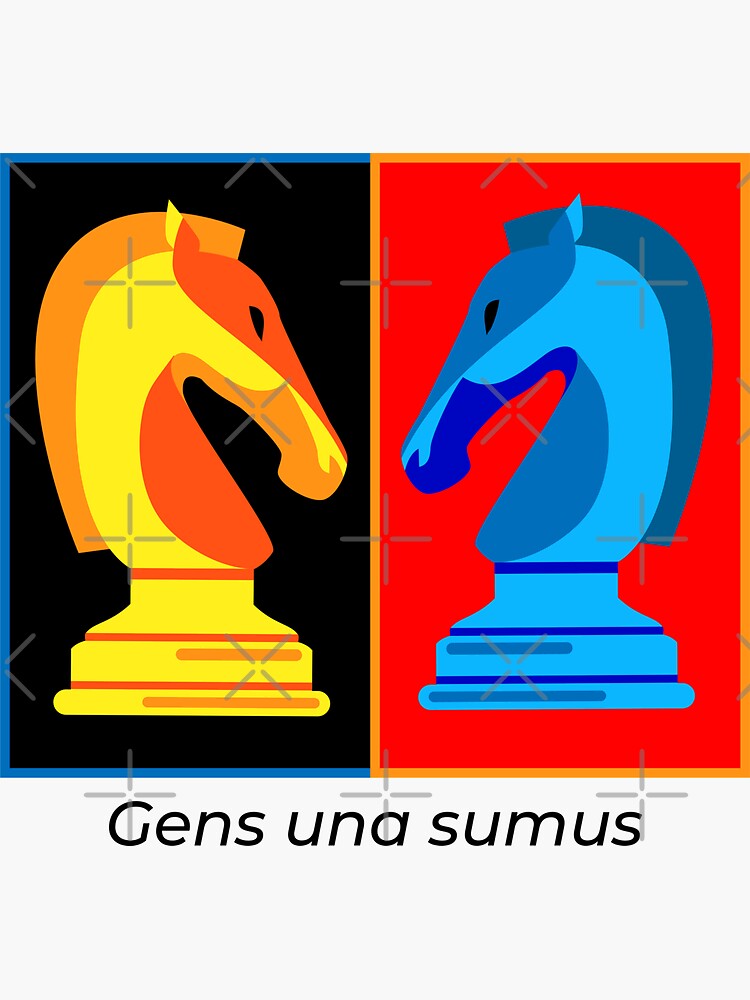 "Gens una sumus, we are one family" Sticker for Sale by PulseGraphic ...