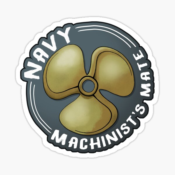 "Machinist's Mate Sticker (Color)" Sticker for Sale by tshirtinked ...