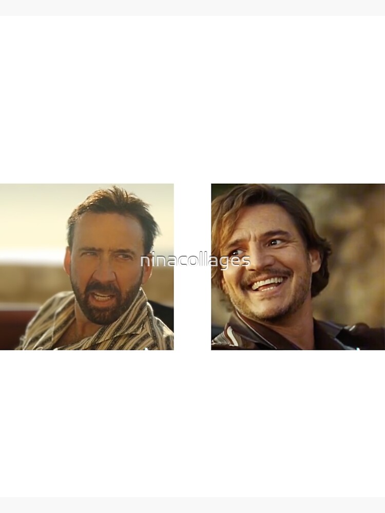 "Nick Cage Pedro Pascal Meme " Poster for Sale by ninacollages | Redbubble