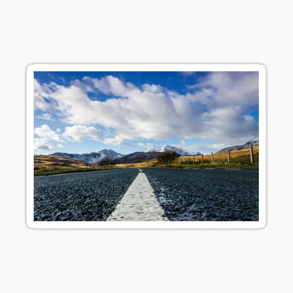 "Road To Snowdon" Sticker by MitchellAK | Redbubble