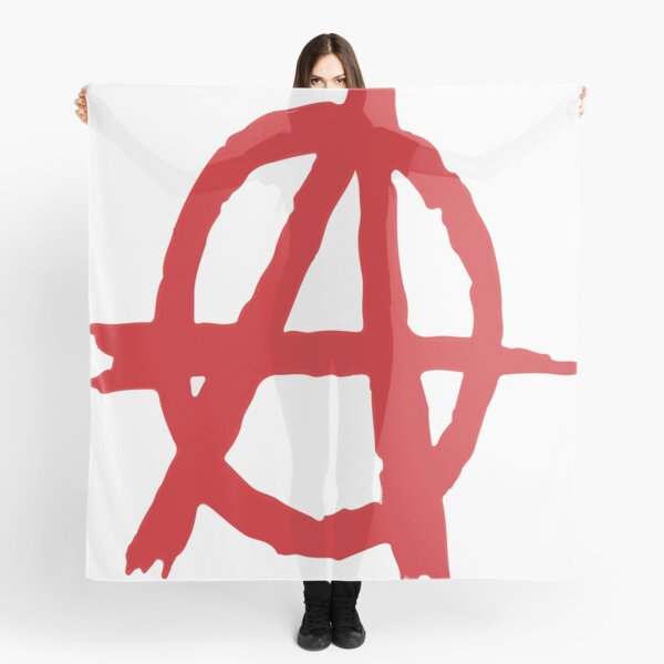 "Anarchy Symbol Anarchism Symbol Rejects Hierarchy" Scarf for Sale by ...