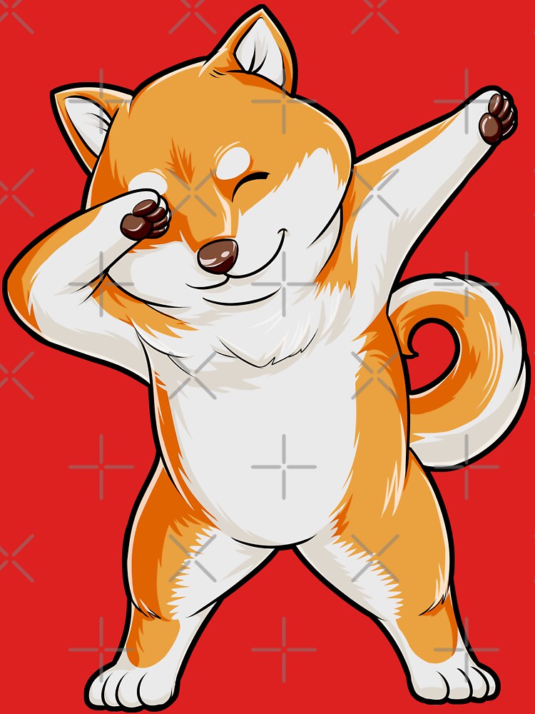 T-shirt « Dabbing Doge Shiba Inu T-shirt Funny Meme chien japonais ...