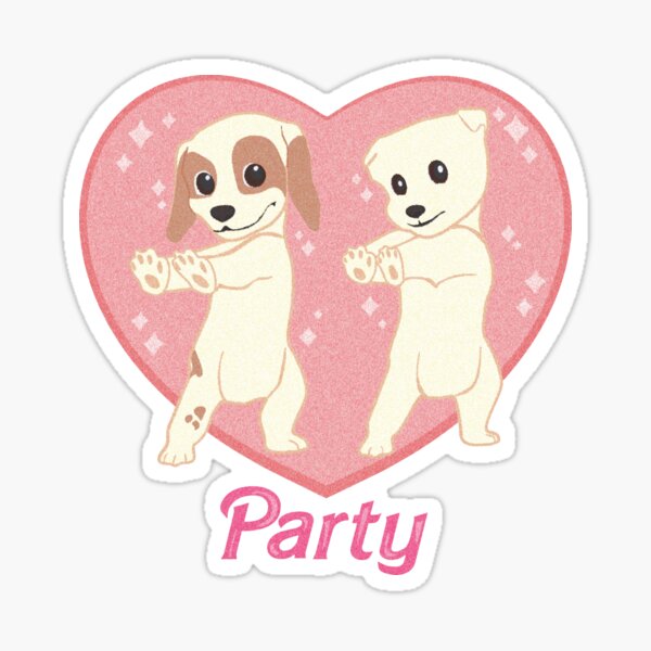 "Party" Sticker for Sale by Bruna Esmanhotto | Redbubble