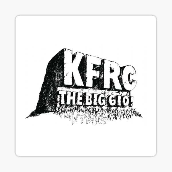 "KFRC The Big 610 San Francisco Vintage Radio Logo" Sticker for Sale by ...